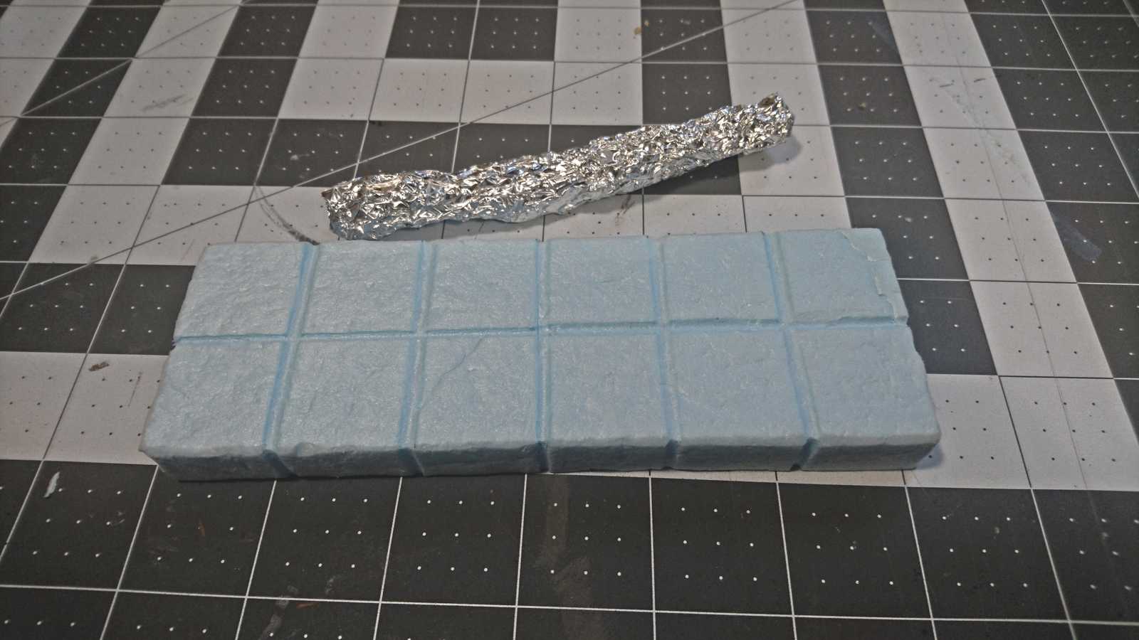 There are still a lot of smooth spots, so we'll go over it with some ...